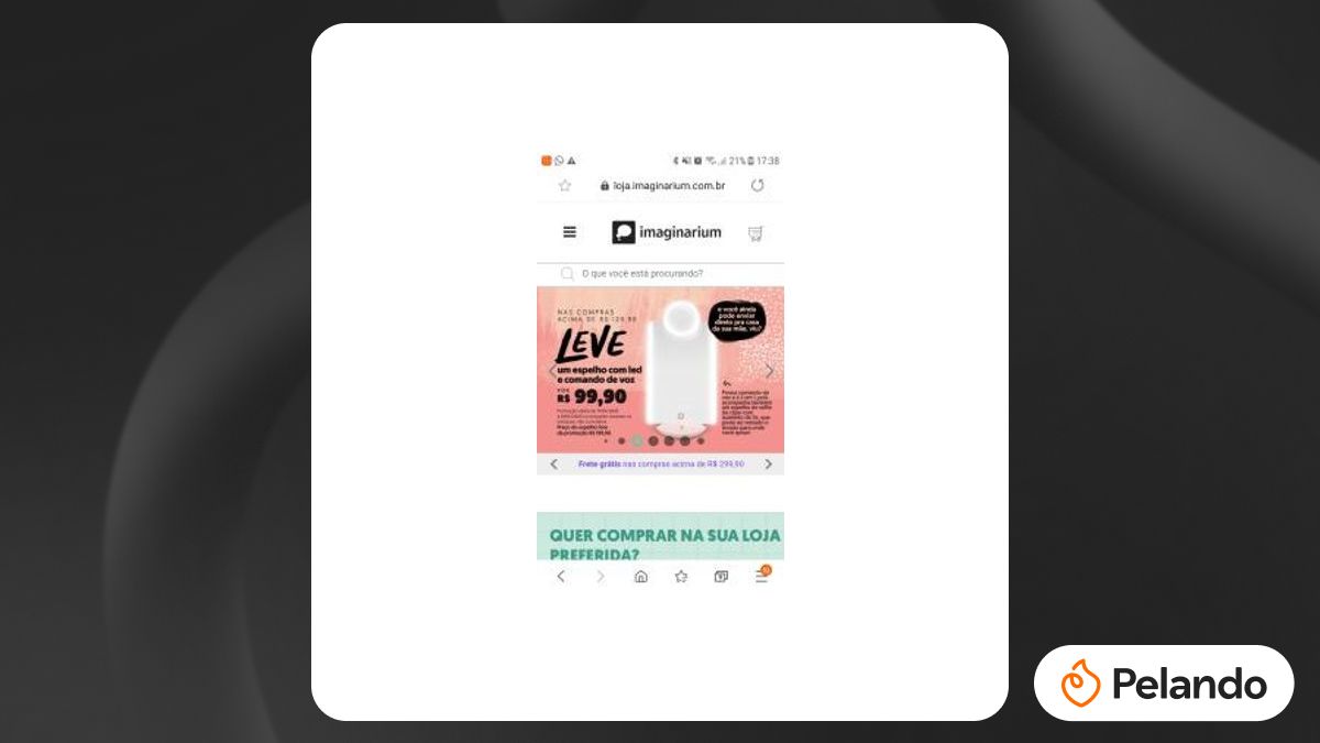 Grátis: Espelho com Comando de Voz + Brinde | Pelando