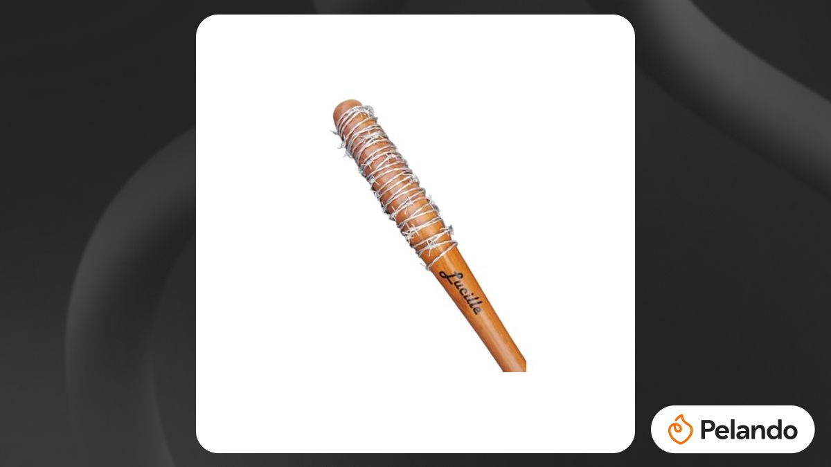 Por R$ 119: Taco de Baseball Twd Lucille madeira Maciça com arame arame ...