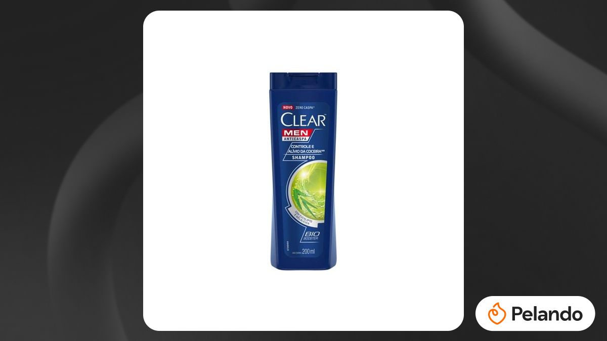 Por R$ 13,99: [PRIME] Shampoo Anticaspa Clear Men Controle e Alívio da ...