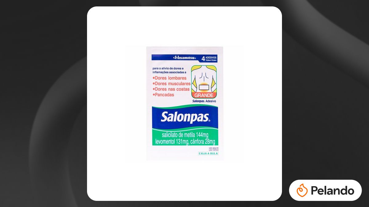 Por R$ 6,00: Adesivo Salonpas Tamanho Grande com 4 Unidades - R$6 | Pelando