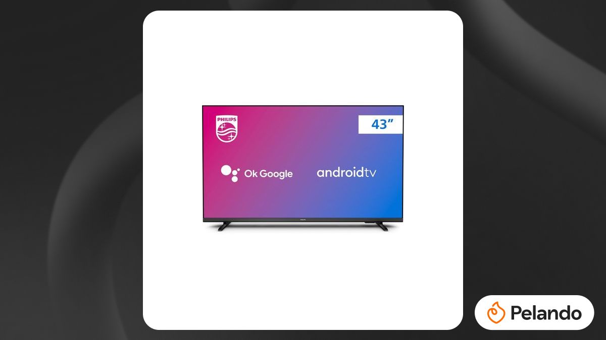Por R$ 1.699: Smart TV Philips 43" LED FullHD Android TV 43PFG6917/78 ...