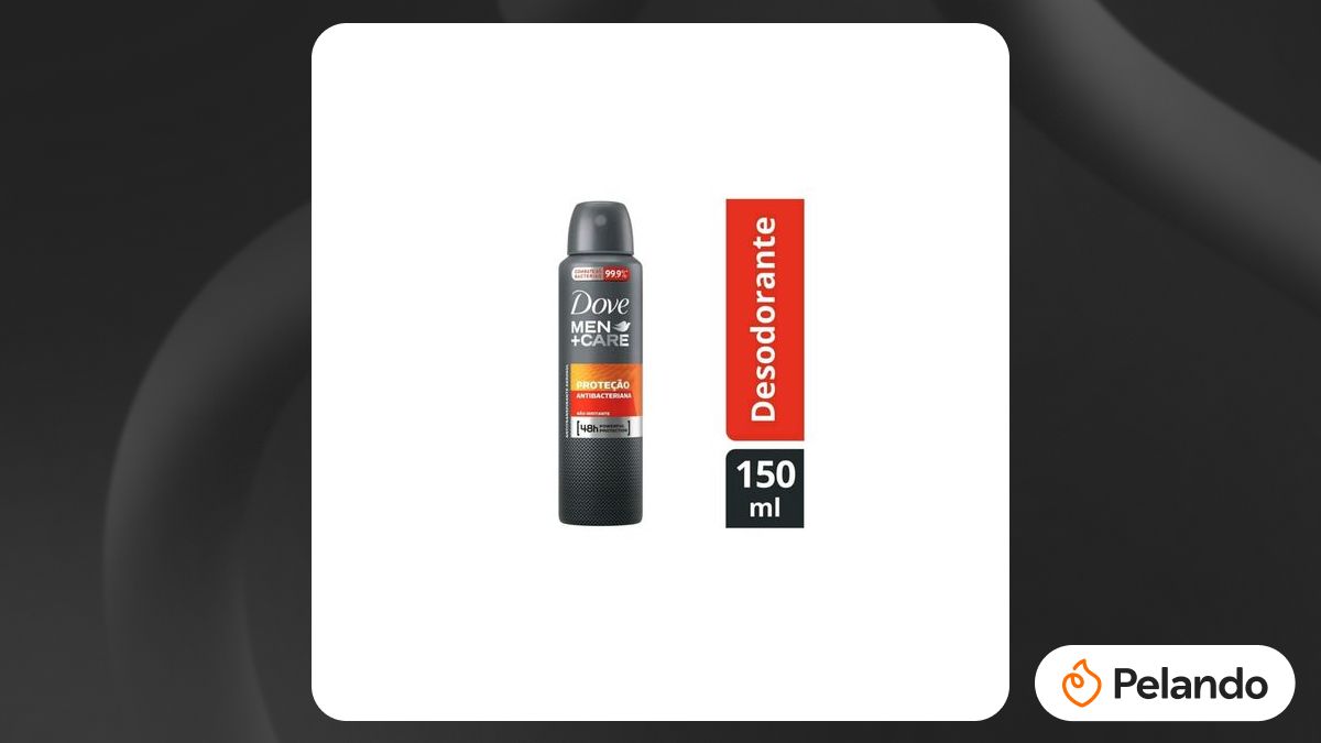 Por R$ 8,60: (APP) Desodorante Dove Men+Care Antibac Aerossol Masculino ...