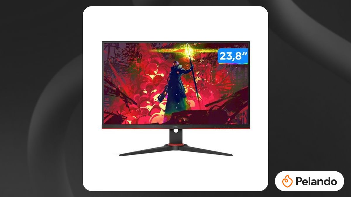 Por R$ 883: Monitor Gamer AOC Speed 75hz 1ms 24G2HE5 23,8” LED IPS - R ...