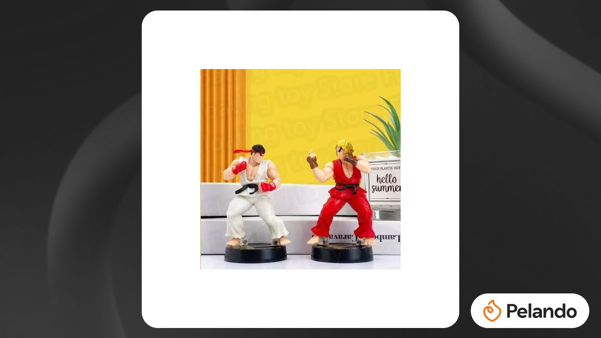 Por R$ 12,43: (Taxa Inclusa) Estatueta Street Fighter, Ryu, Ken ~9cm | Pelando