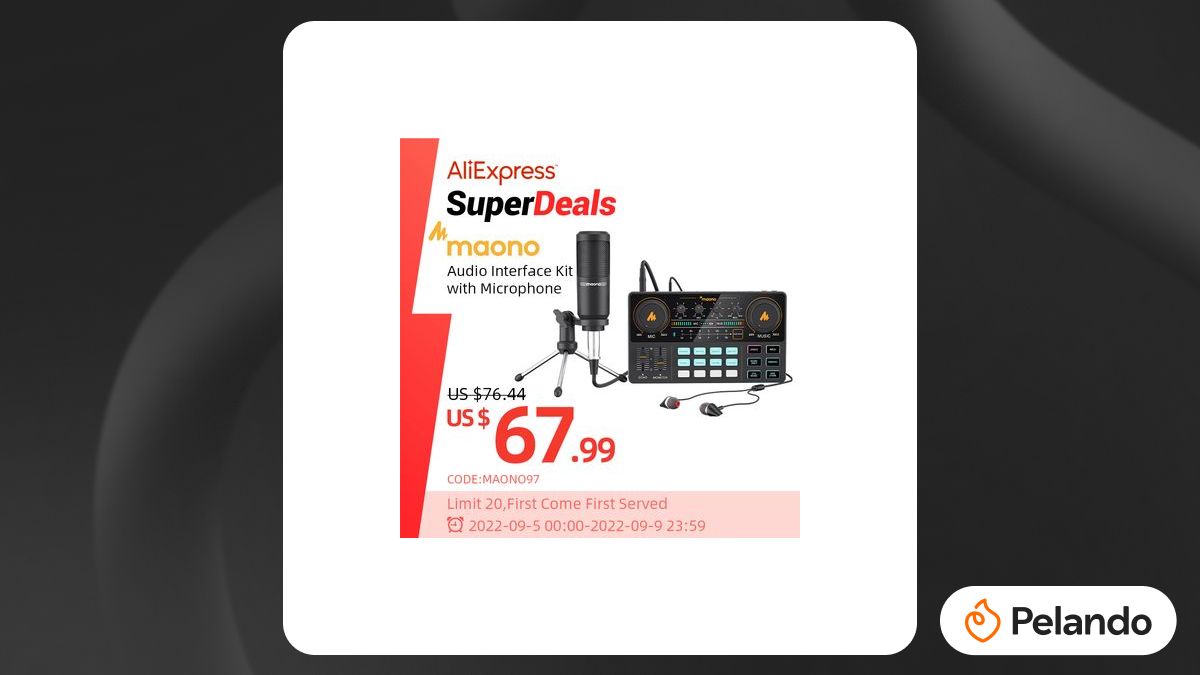 Por R$ 406: Maono Caster Lite Am200-s1 All-in-on Microphone Mixer Kit ...