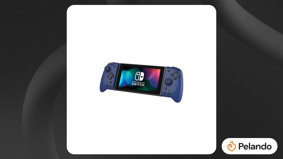 Por R$ 340: Hori Nintendo Switch Split Pad Pro (Blue) Ergonomic Controller for Handheld Mode ...