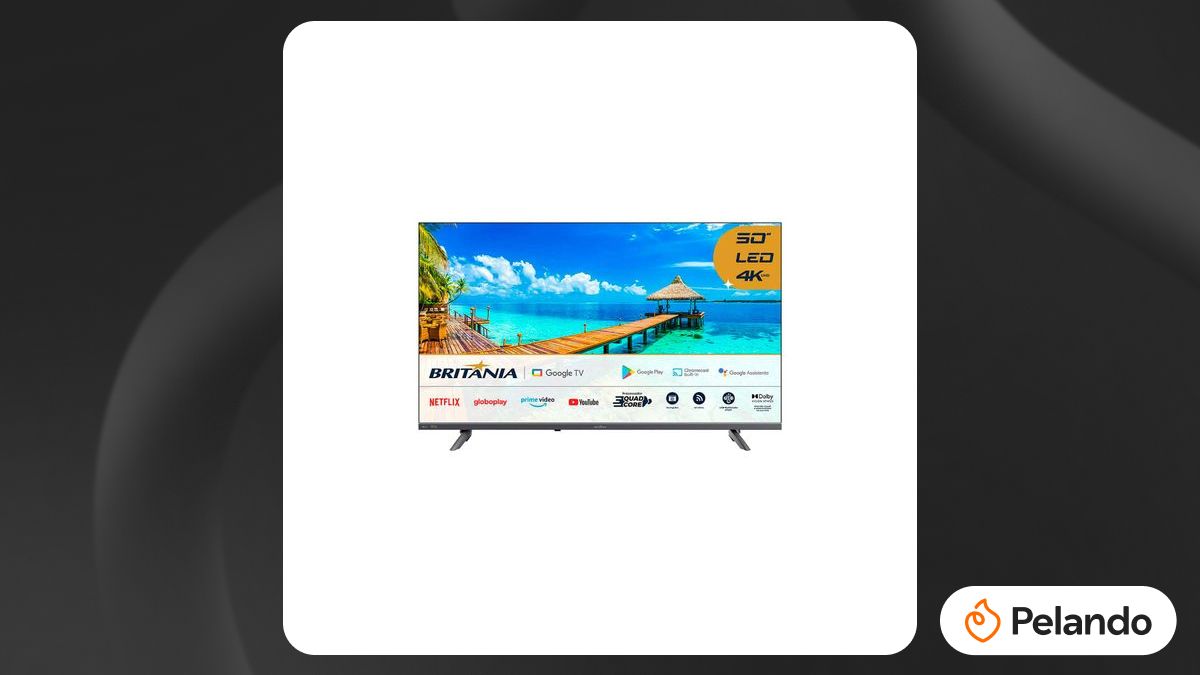 Por R$ 1.549: Smart Tv Britânia 50 Polegadas Btv50g2sgtssgbl 4k Uhd Led ...