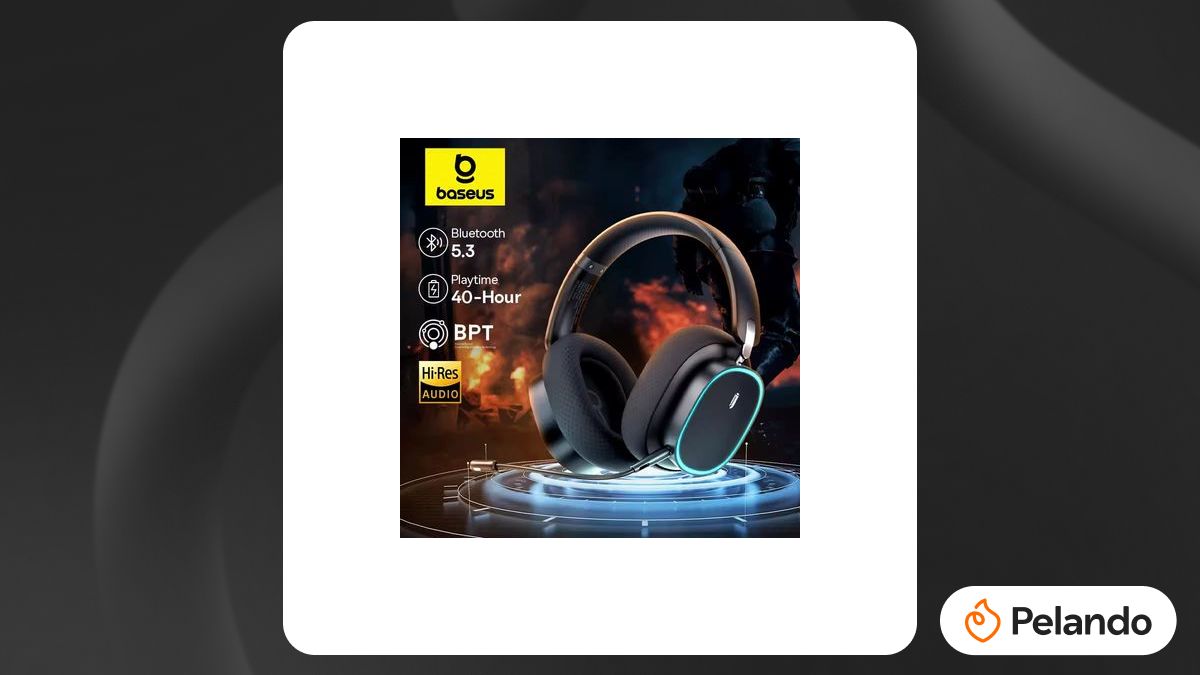 Por R$ 275: [Taxa inclusa] Fone Gamer Baseus GH02 Bluetooth 5.3 Over ...