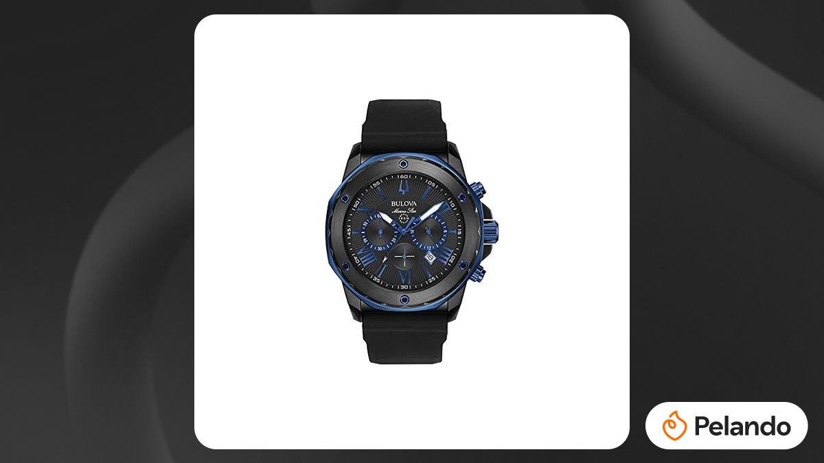 Por R$ 1.316: Relógio masculino Bulova Marine Star Series A 98B308 ...