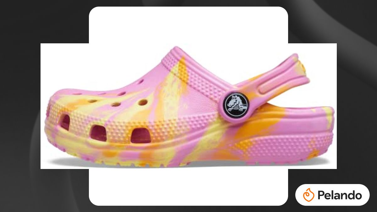 Por R$ 55,28: CROCS Classic Marbled Clog T - Taffy Pink/Multi - C6 ...