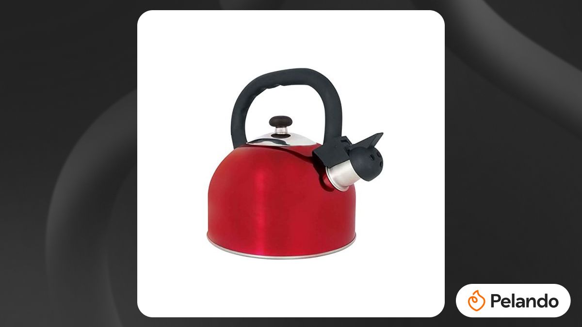 Por R$ 76,01: Chaleira Aço Inox Mattina, Mor, 2.5L, Vermelha | Pelando