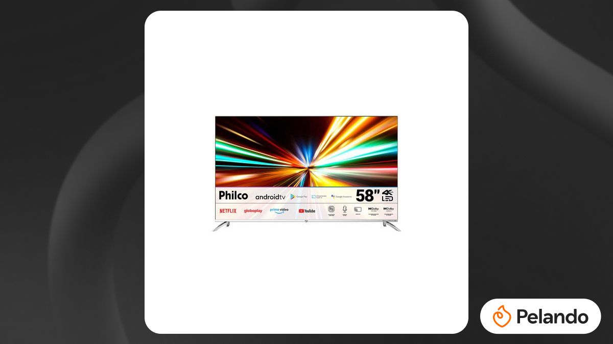Por R$ 1.998: Smart TV Philco 58 Polegadas PTV58G7PAGCSBL 4K UHD LED Dolby Audio Android TV ...