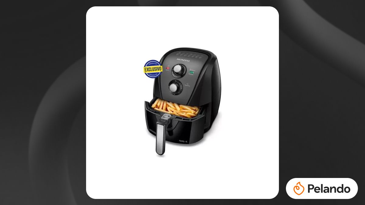 Por R$ 319: Fritadeira Sem Óleo Air Fryer Afn-40-bft 4l 1500w Mondial Cor Preto 110V | Pelando