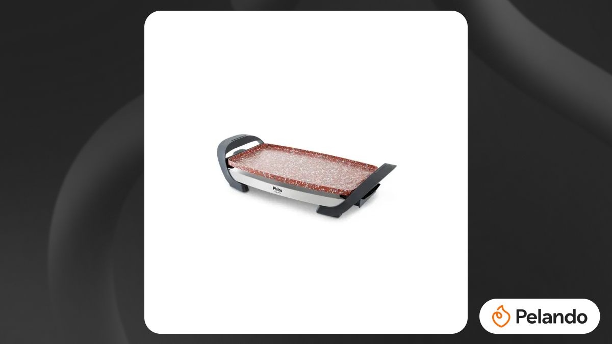Por R$ 144: Grill Large Philco Stone PGR03P 1500W Antiaderente Inox ...