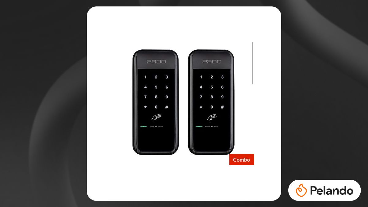 Por R$ 899: Kit com 2 Fechaduras Digitais Sobrepor Fds-50 Ep Preta ...