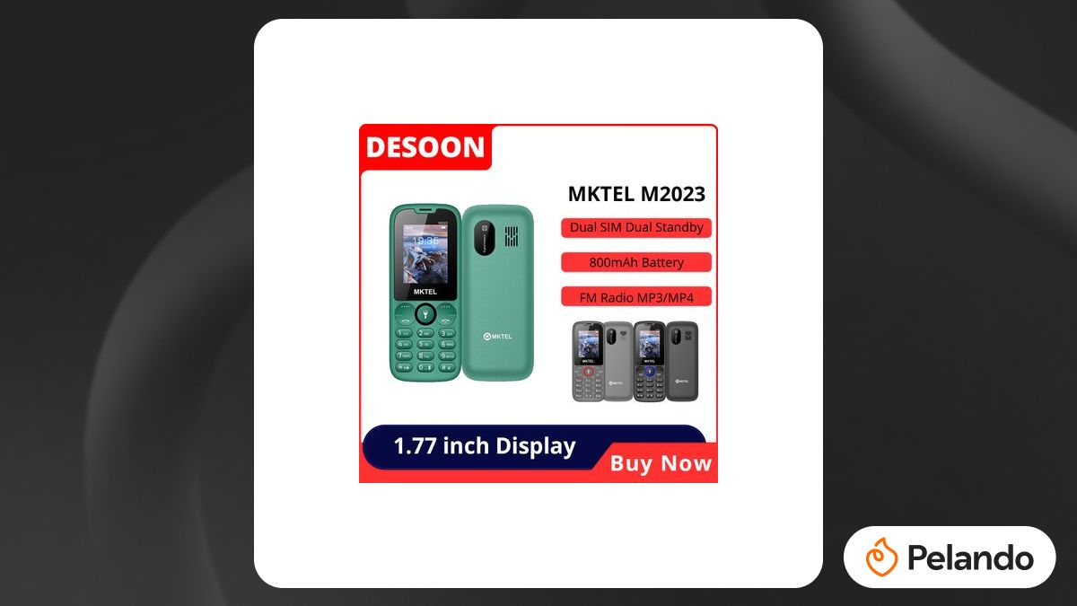 Por R$ 49,95: Celular Feature Phone Dual SIM 800mah Radio FM MP3/4 Mktel M2023 | Pelando