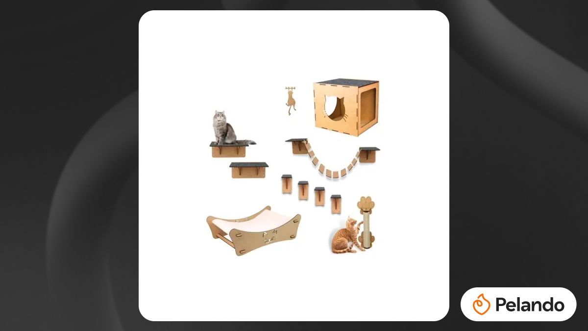 Por R$ 79,00: Playground para Gato Brinquedo Pet Bichano Parquinho de ...