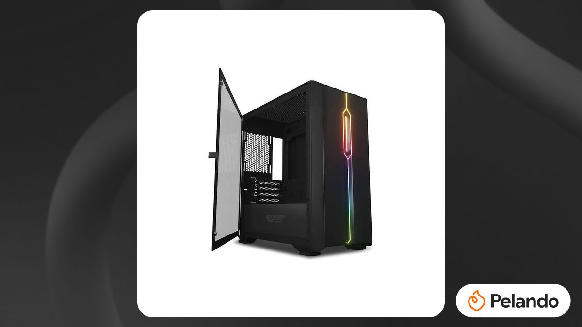 Por R$ 229: Gabinete Gamer Aigo DarkFlash DLM 23 Preto Lateral Vidro ...