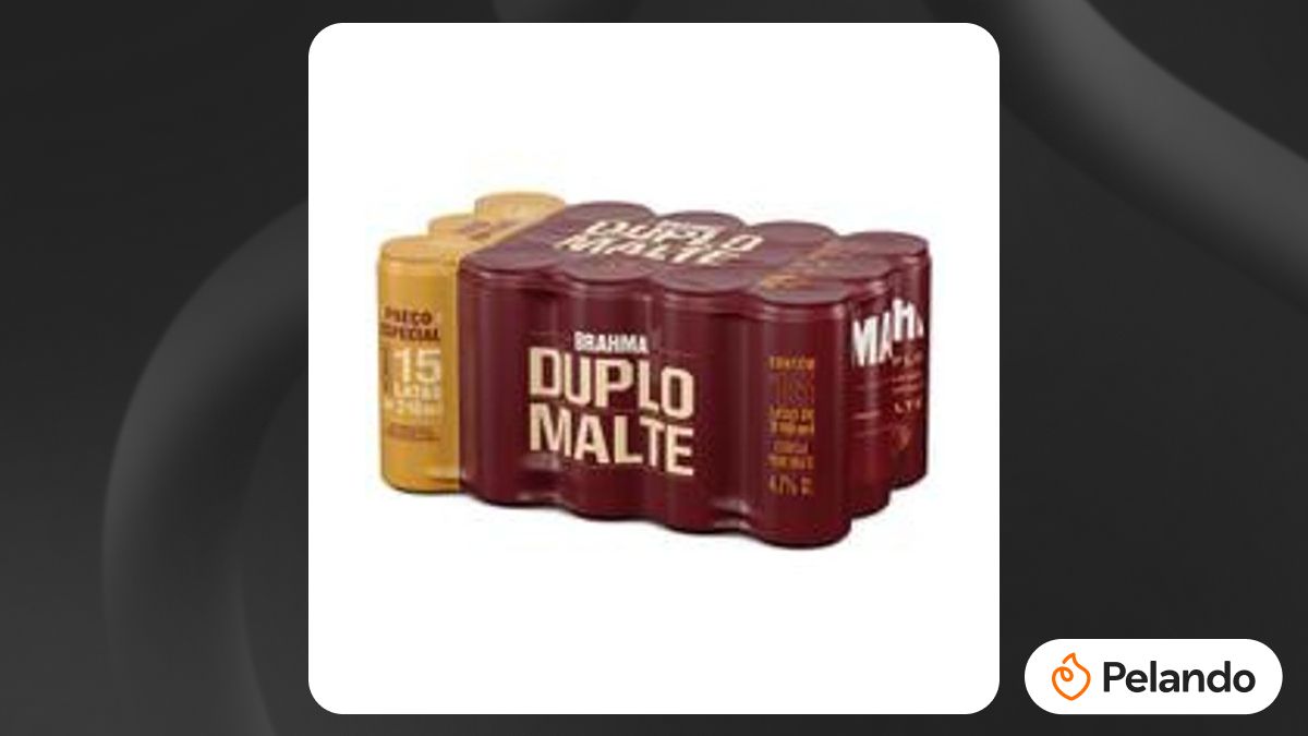Por R$ 36,90: Cerveja Brahma Duplo Malte Lager 15 Unidades - lata 310 ...