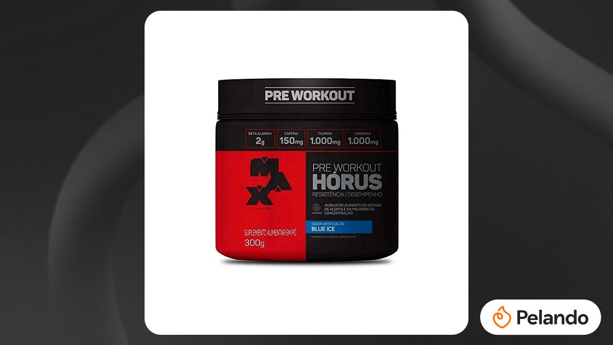 Por R$ 100: Horus Pote 300G Sbor Blue Ice, Max Titanium | Pelando