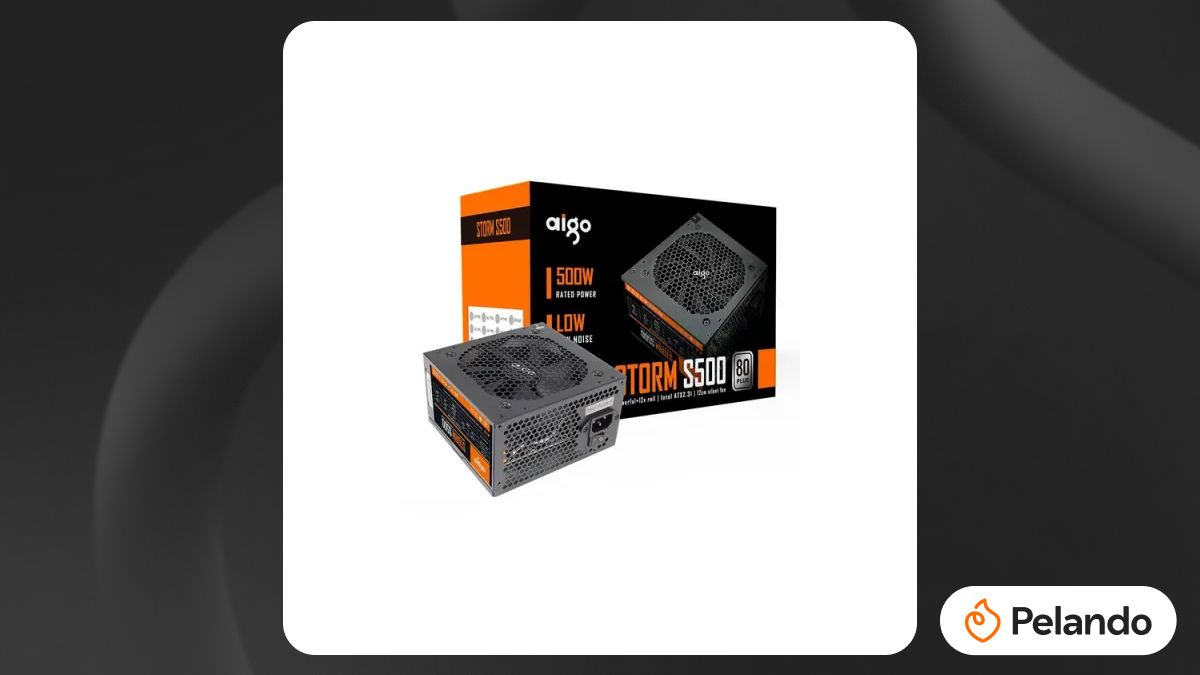 Por R$ 199: Fonte Aigo Darkflash Storm S500, 500W, 80 Plus White, DF-STORM-S500 | Pelando