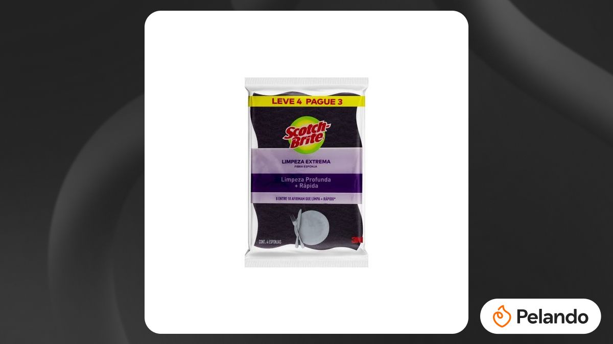 Por R$ 36,00: [lEVE 10] 3M, Scotch Brite, Esponja, Limpeza Extrema ...