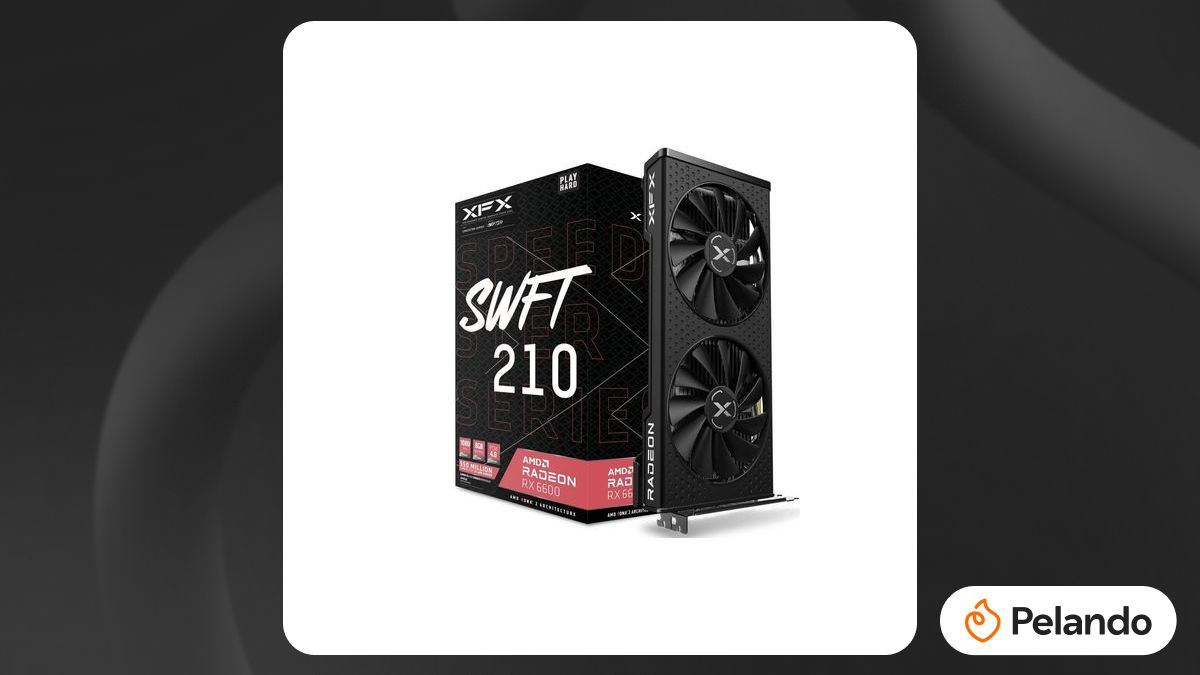 Por R$ 1.204: Placa de Vídeo RX 6600 XFX Core Gaming Speedster SWFT 210 ...