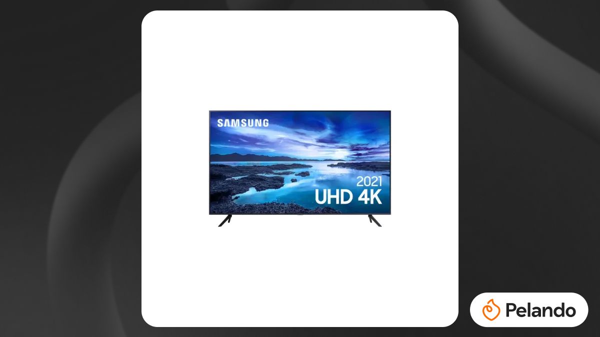 Por R$ 2.806: Smart TV Samsung 58 UHD Processador Crystal 4K 58AU7700 ...