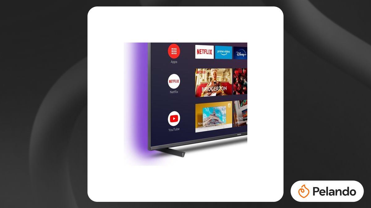 Por R$ 2.089: Smart TV Philips 55" PUG7906 4K Android TV Ambilight 3 ...