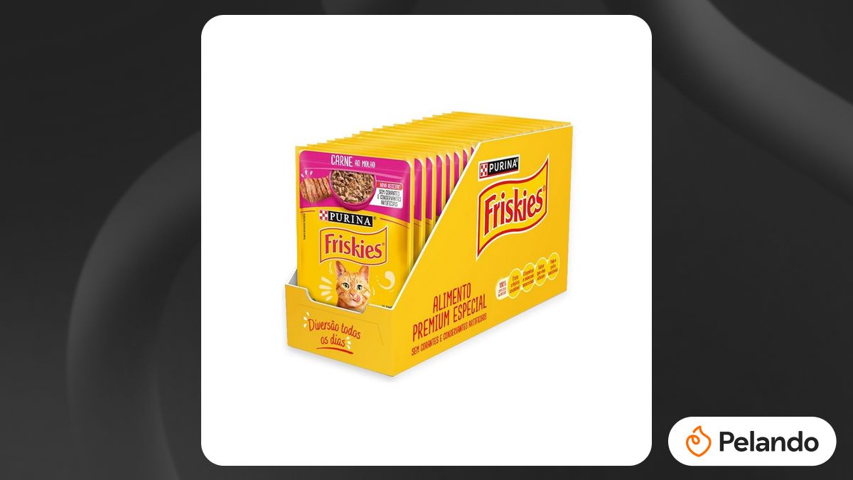 Por R$ 35,00: [rec] Friskies Ração úmida para gatos adultos carne | Pelando