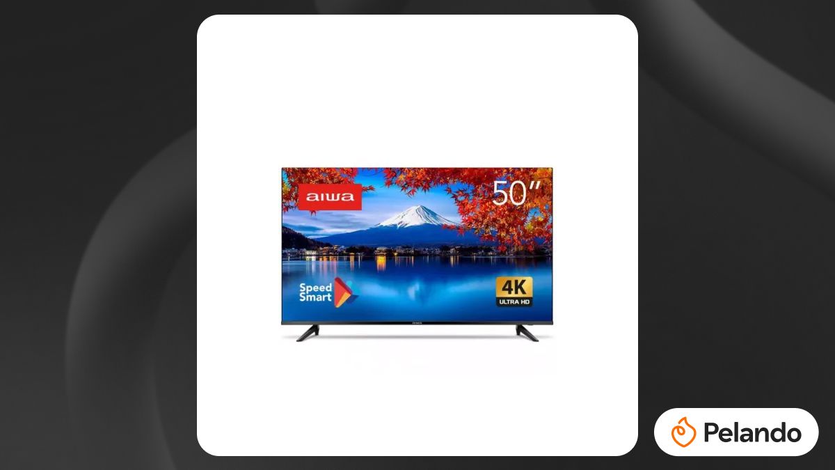 Por R$ 1.978: Smart TV Aiwa 50’’ 4K Ultra HD Android TV HDR10 Borda ...