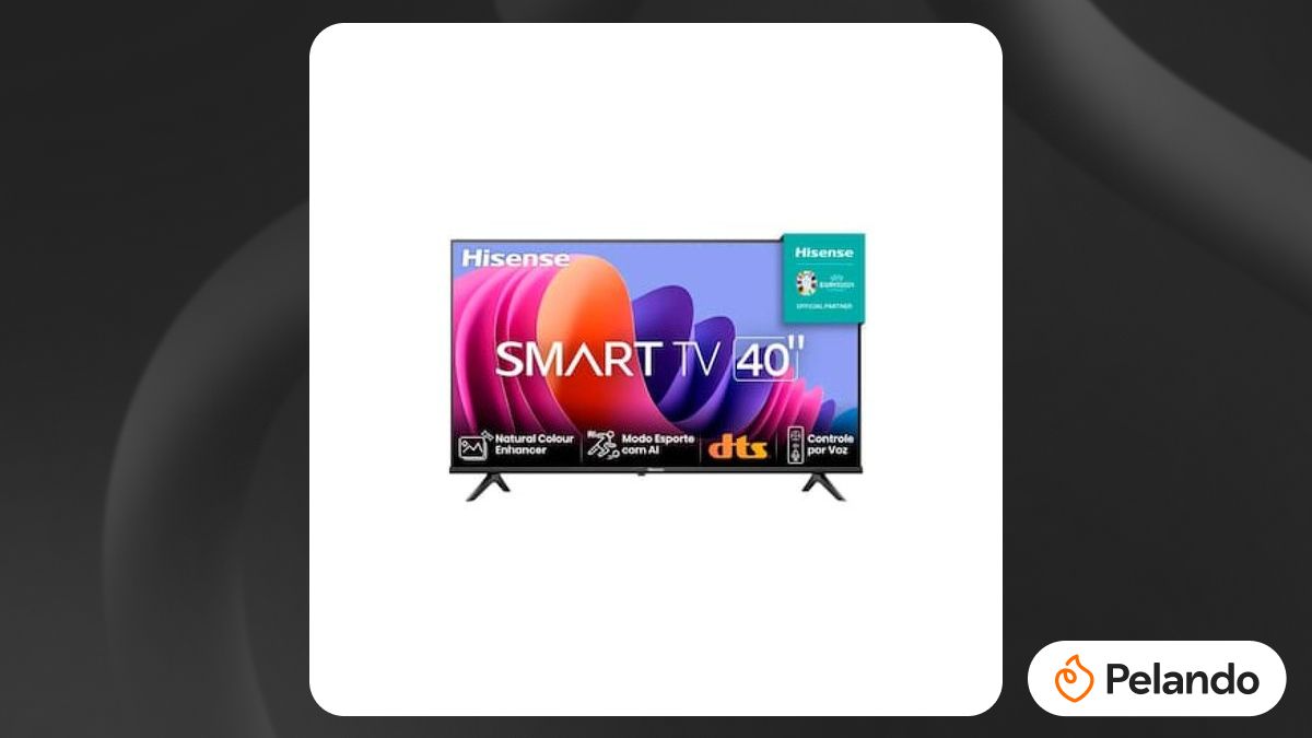 Por R$ 1.109: Smart TV 40" Hisense Full HD DLED A4N com sistema operacional VIDAA, Modo Game ...
