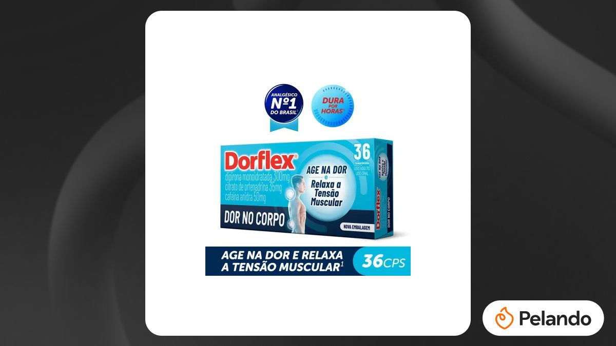 Por R$ 15,99: Dorflex Analgésico E Relaxante Muscular 36 Comprimidos | Pelando