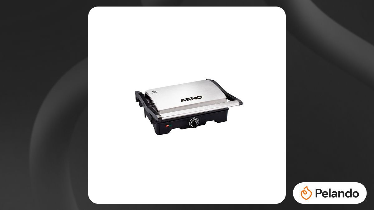 Por R$ 232: Grill Sanduicheira Arno GNOX Dual Abertura 180º 1100W | Pelando