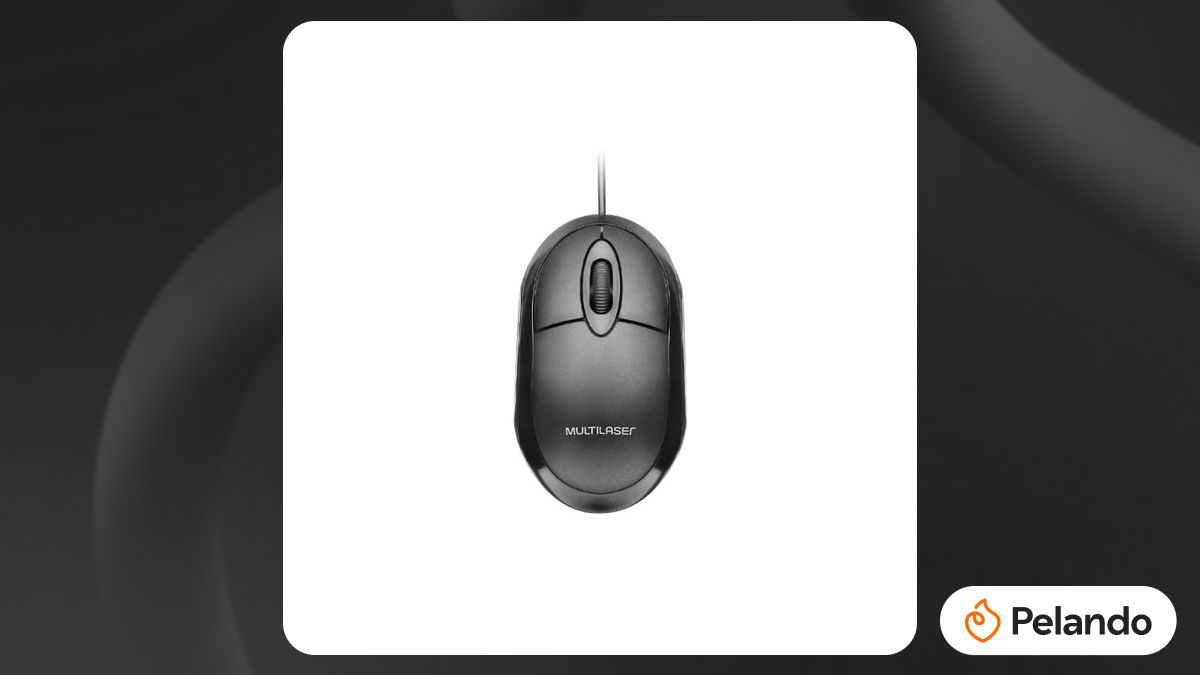 Por R$ 5,76: Mouse Classic Box Óptico Full Black USB - MO300 | Pelando