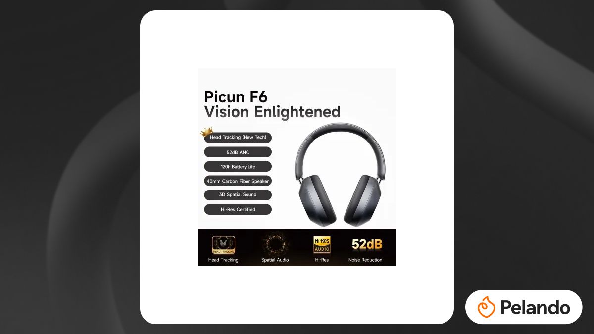 Por R$ 190: [Moedas R$ 131] Headphone Picun F6 ANC Hi-Res | Pelando