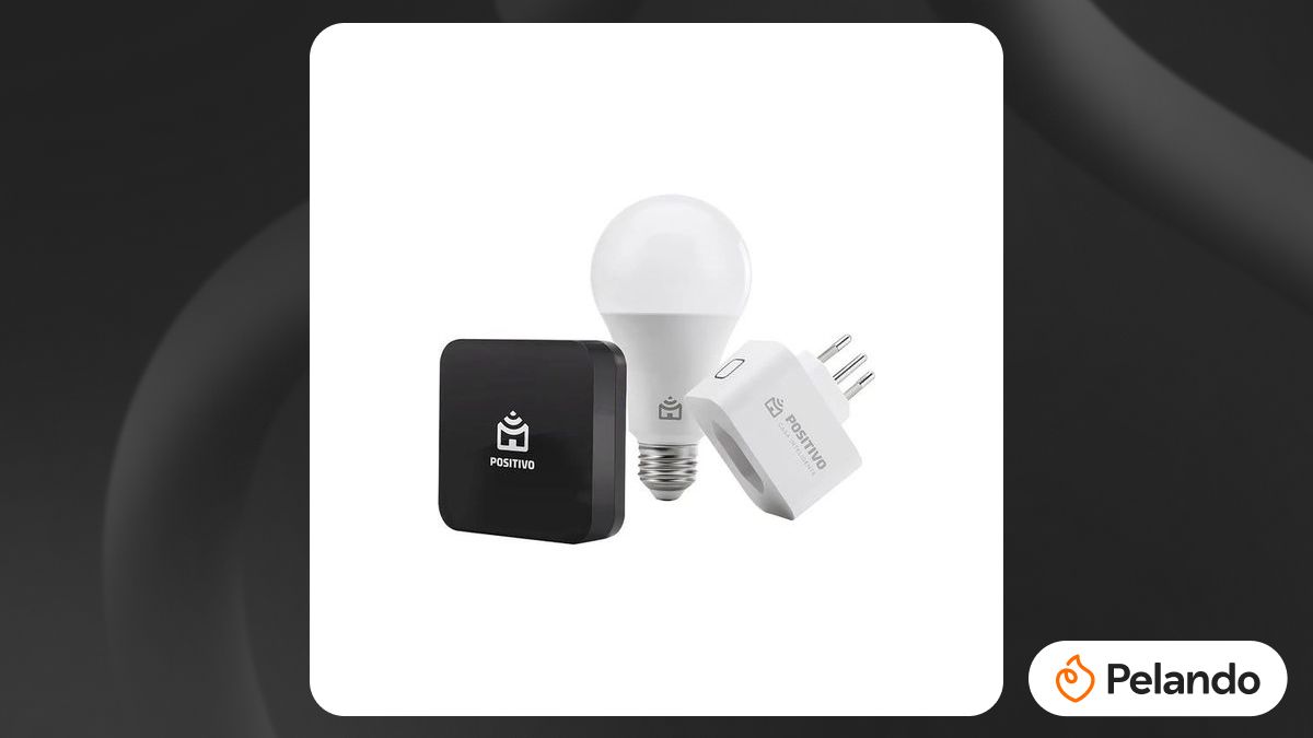 Por R$ 88,98: Kit Casa Conectada Positivo Casa Inteligente 3 Itens ...