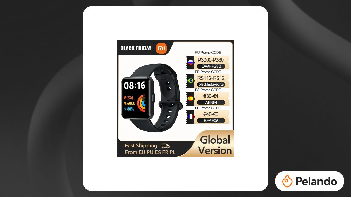 Por R$ 358: SmartWatch Xiaomi Redmi Watch 2 Lite | Versão Global | Pelando