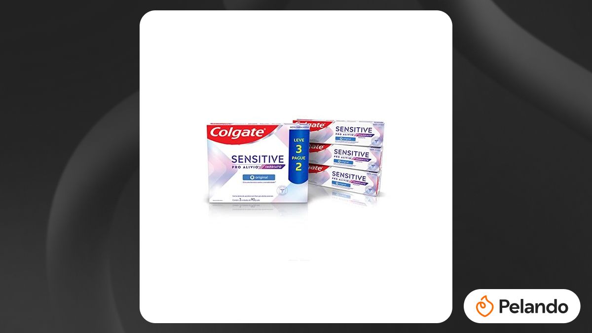 Por R$ 19: Colgate Creme Dental Para Sensibilidade Sensitive Pro-Alívio Imediato Original 90G ...