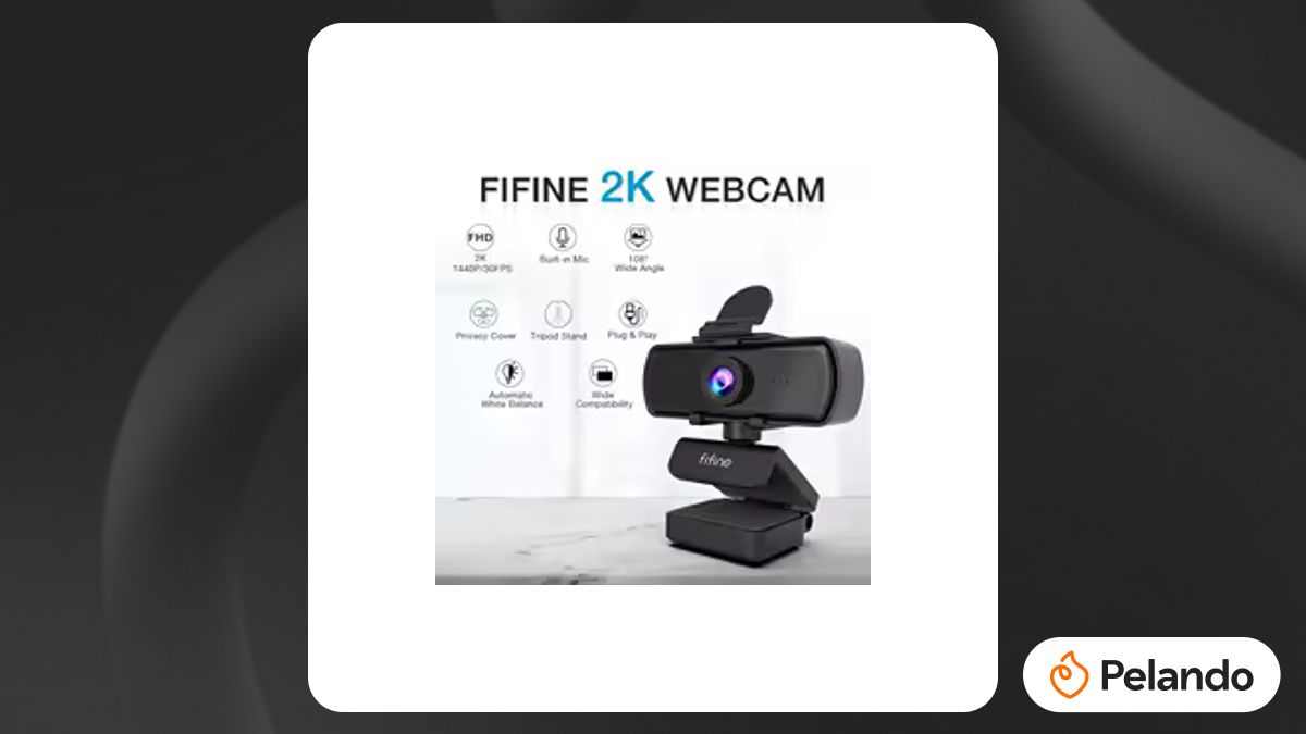 Por R$ 124: [ APP | Taxa Inclusa | MOEDAS R$ 86 ] Webcam Fifine K420 2k 1440p | Pelando