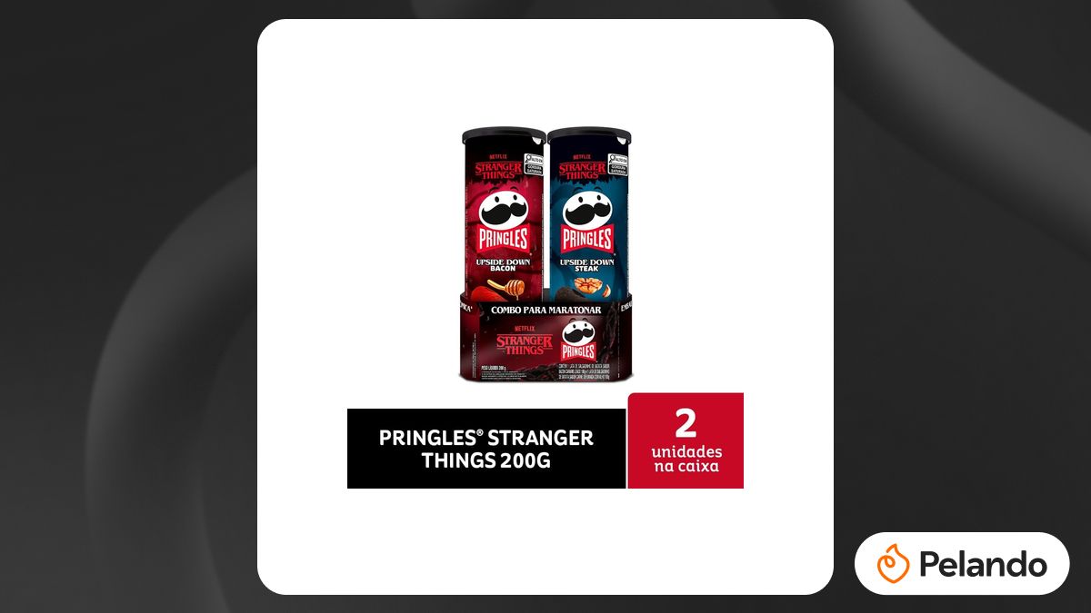 Por R$ 18,00: [App/REC] Pack Batata Pringles Stranger Things Bacon 100g ...