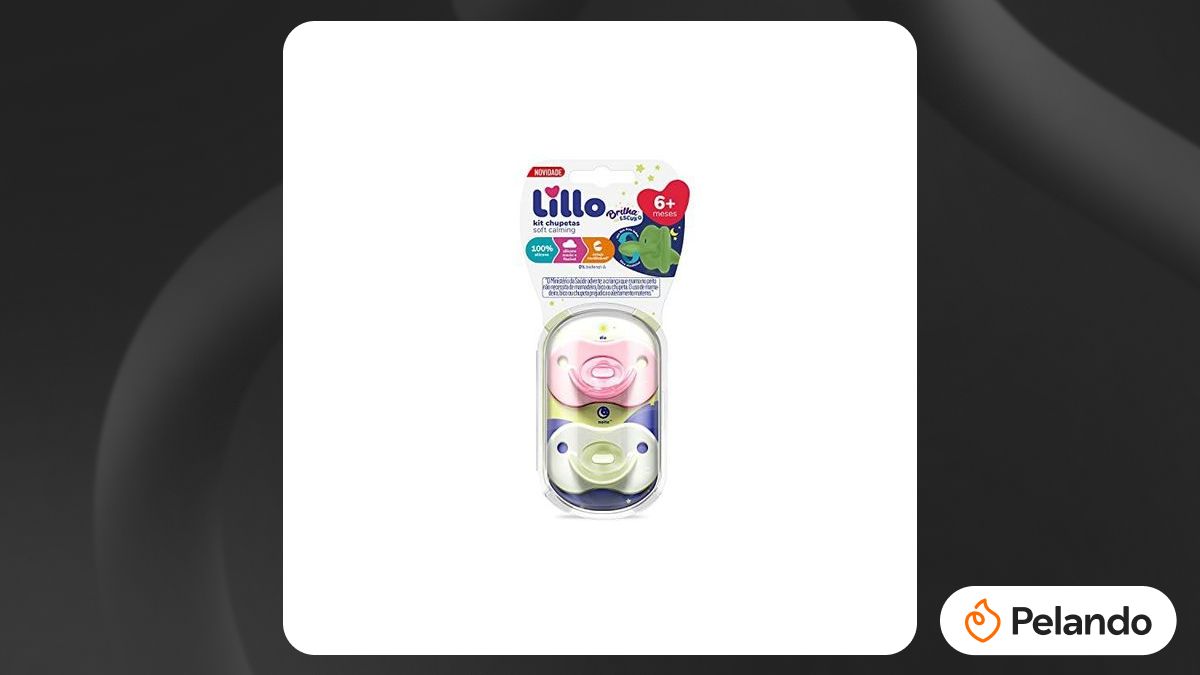 Por R$ 32,28: Kit Chupeta Silicone Brilha no Escuro 6+ Meses | Pelando