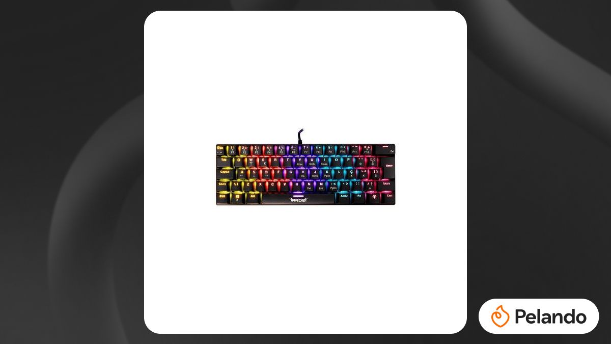 Por R$ 59,99: Teclado Mecânico TGT Sherman V3, Switch Vermelho | Pelando