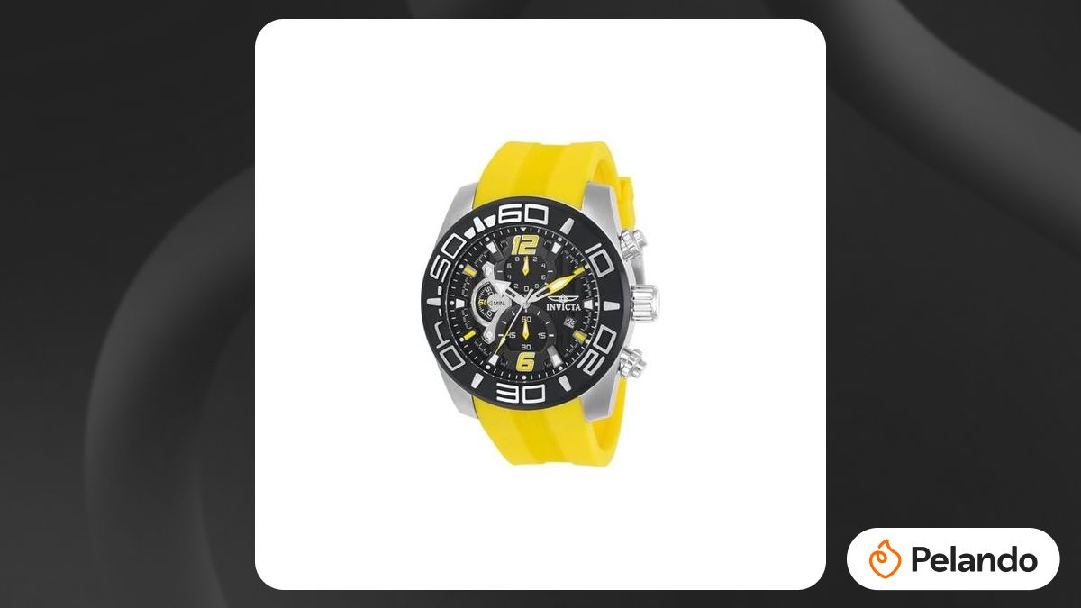 Por R$ 550: (APP) INVICTA Relógio Pro Diver Masculino Silicone Amarelo ...