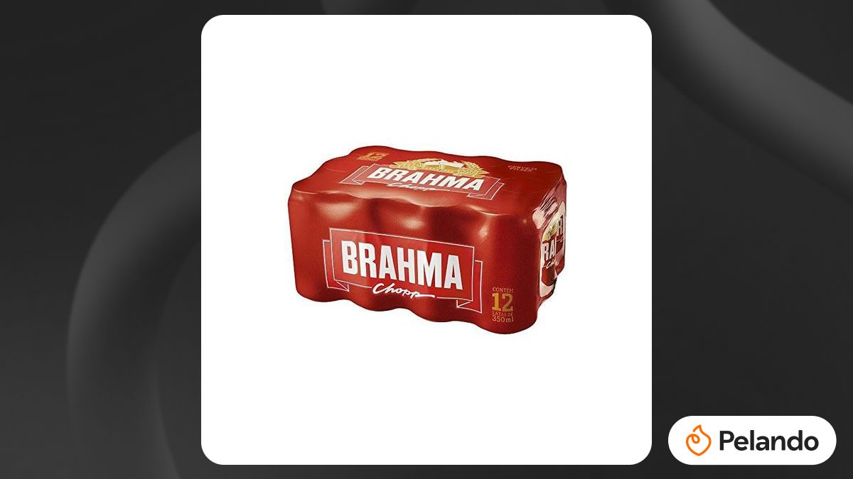 Por R$ 35,79: Pack Cerveja Brahma Lata 350ML - com 12 unidades | Pelando