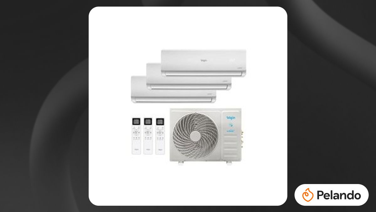 Por R$ 6.678: Ar Condicionado Tri-Split Inverter Elgin 27.000 Btus ...