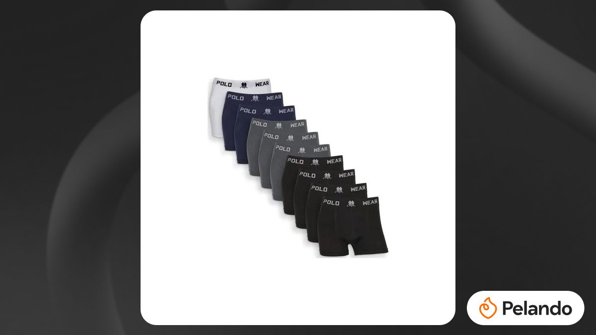 Por R$ 69,99: (Meli+) Kit 10 Cuecas Boxer Sem Costura Polo Wear | Pelando