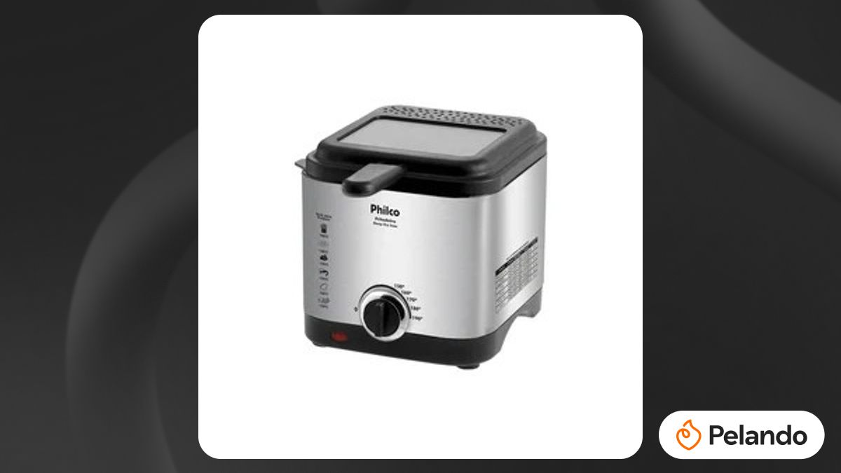 Por R$ 160: Fritadeira Elétrica Deep Fry 900W Inox 1,8l Philco 110v ...