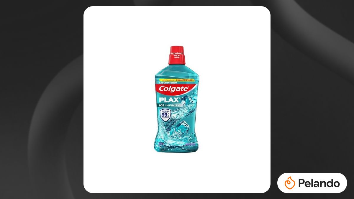 Por R$ 18,29: Colgate Plax Ice Infinity - Enxaguante Bucal, 1000Ml | Pelando