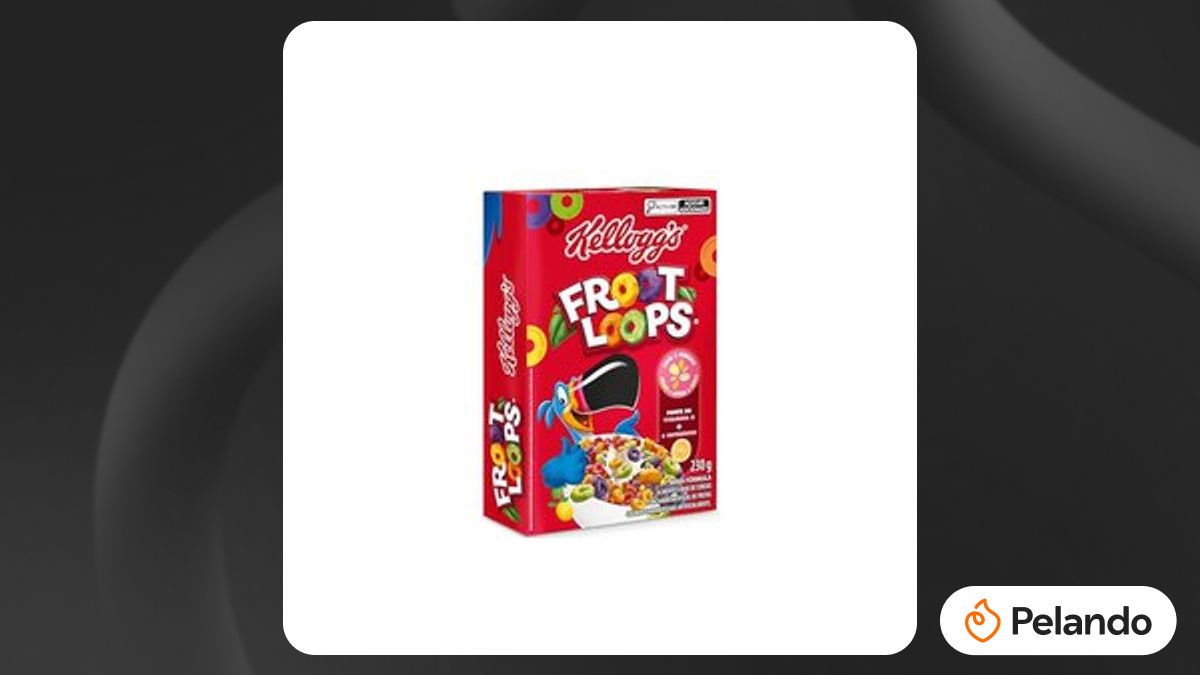 Por R$ 9,87: [Rec] Cereal Froot Loops sabor de Frutas Kellogg's 230g | Pelando